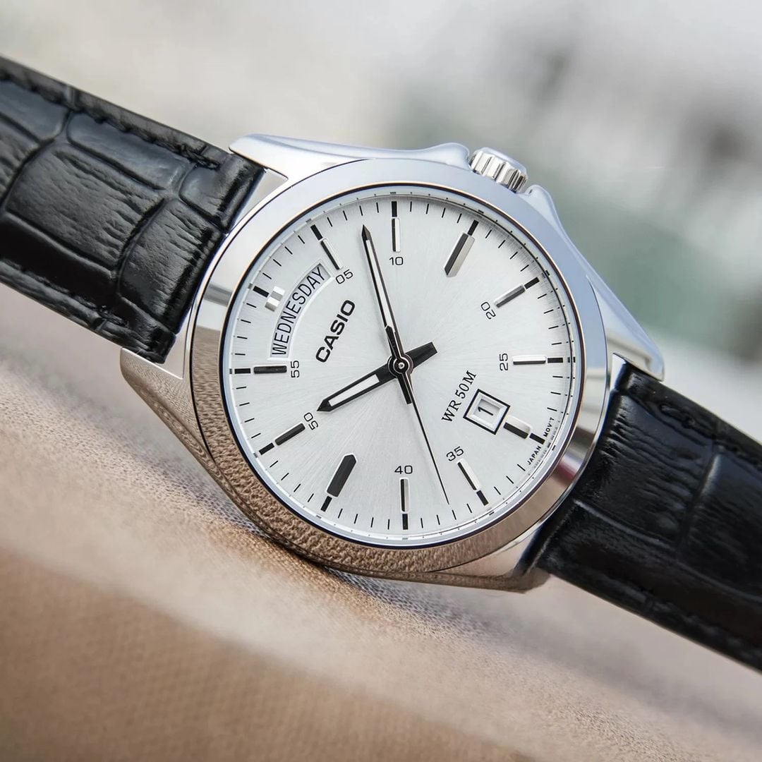 RELOJ CASIO MTP-1370L-7A CUERO – Time-Home